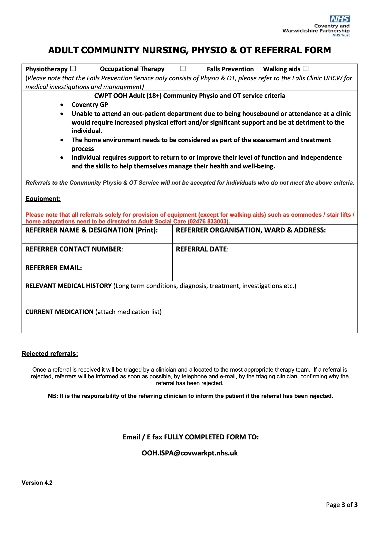 Community Nursing and Therapy Team – GP Gateway
