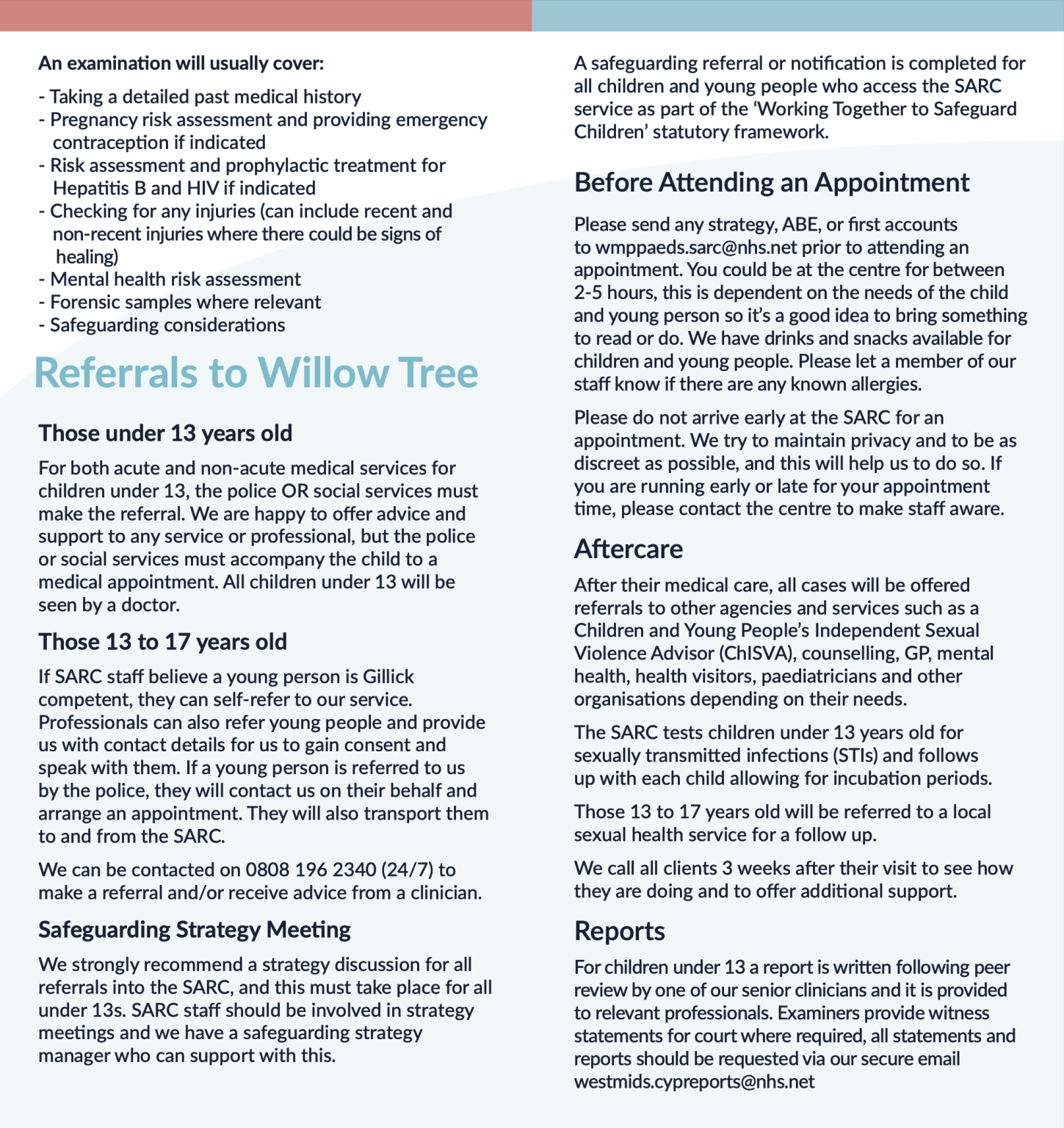 West Midlands Child and Young Person Sexual Assault Service and Blue ...