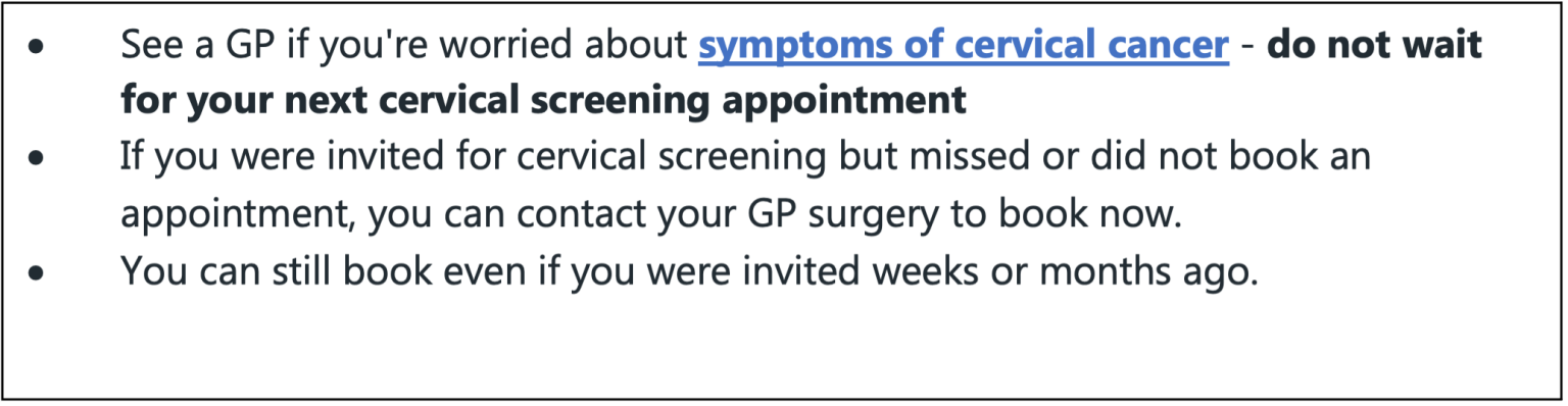Cervical Screening – GP Gateway