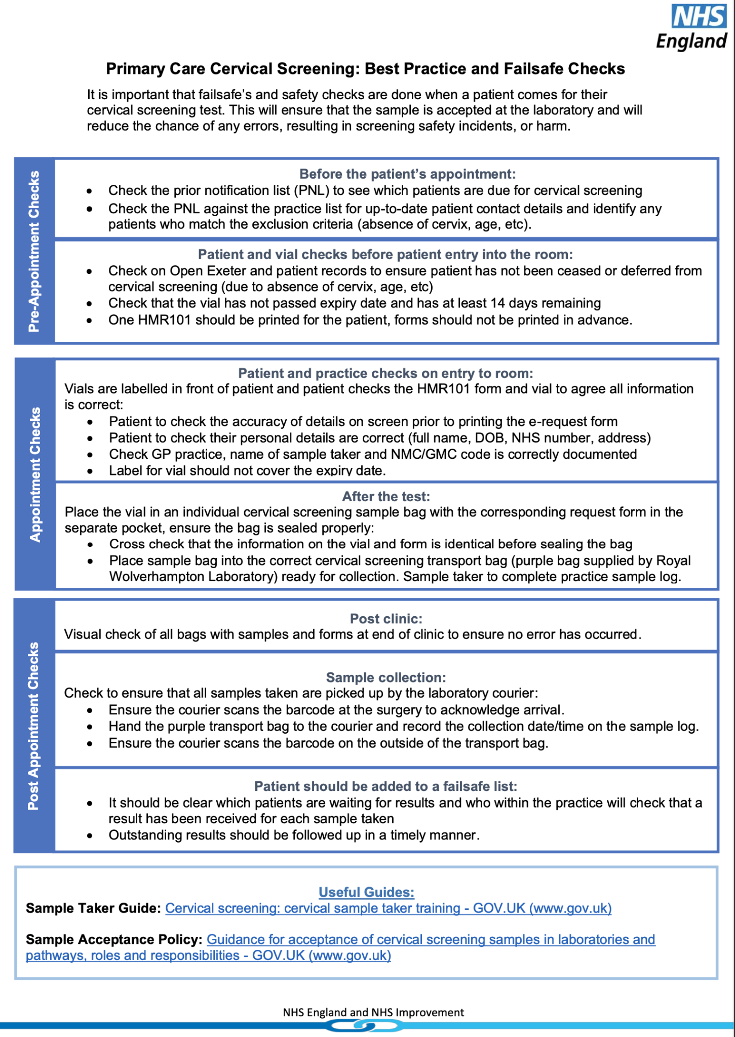 Cervical Screening – GP Gateway