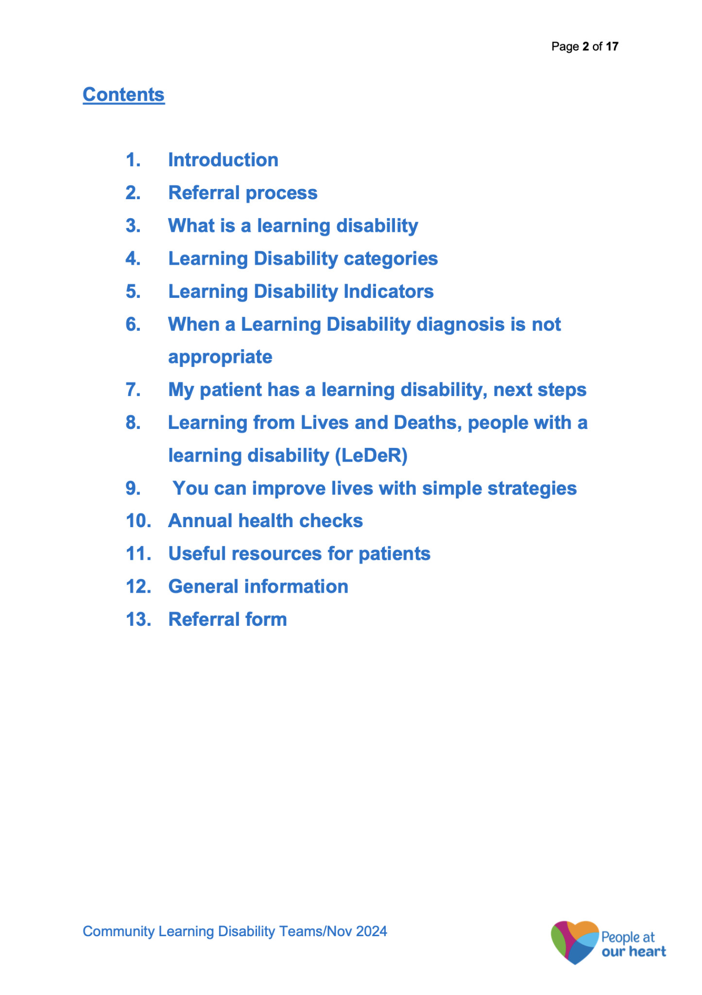 Learning Disability – GP Gateway