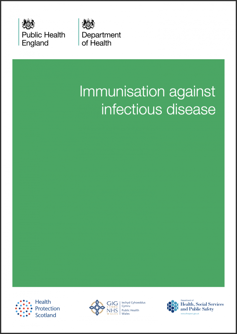 The Green Book – Immunisation Against Infectious Disease – GP Gateway