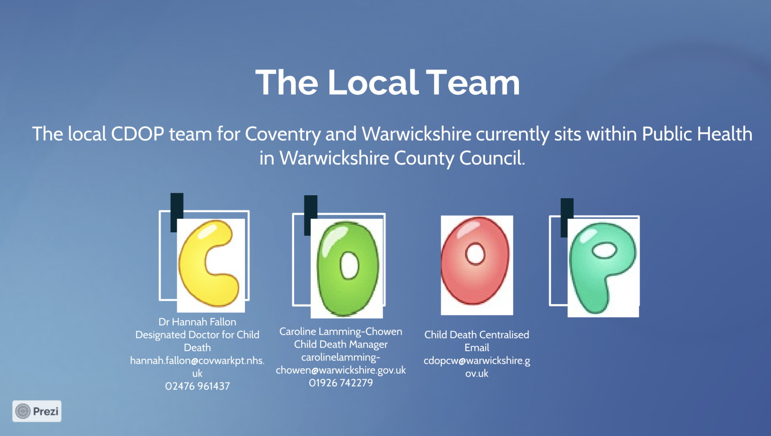 Child Death Overview Panel CDOP – GP Gateway