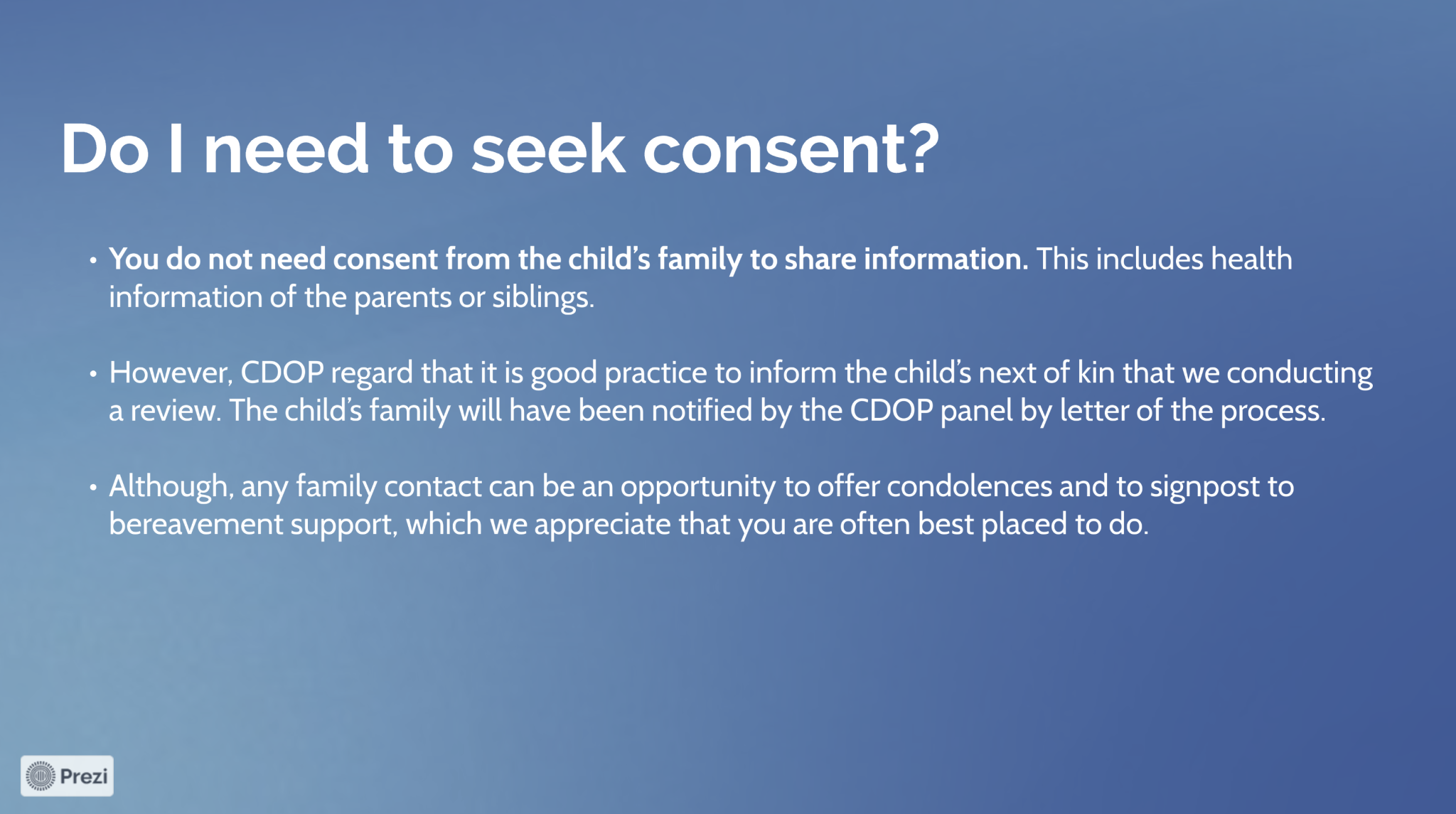 Child Death Overview Panel CDOP – GP Gateway