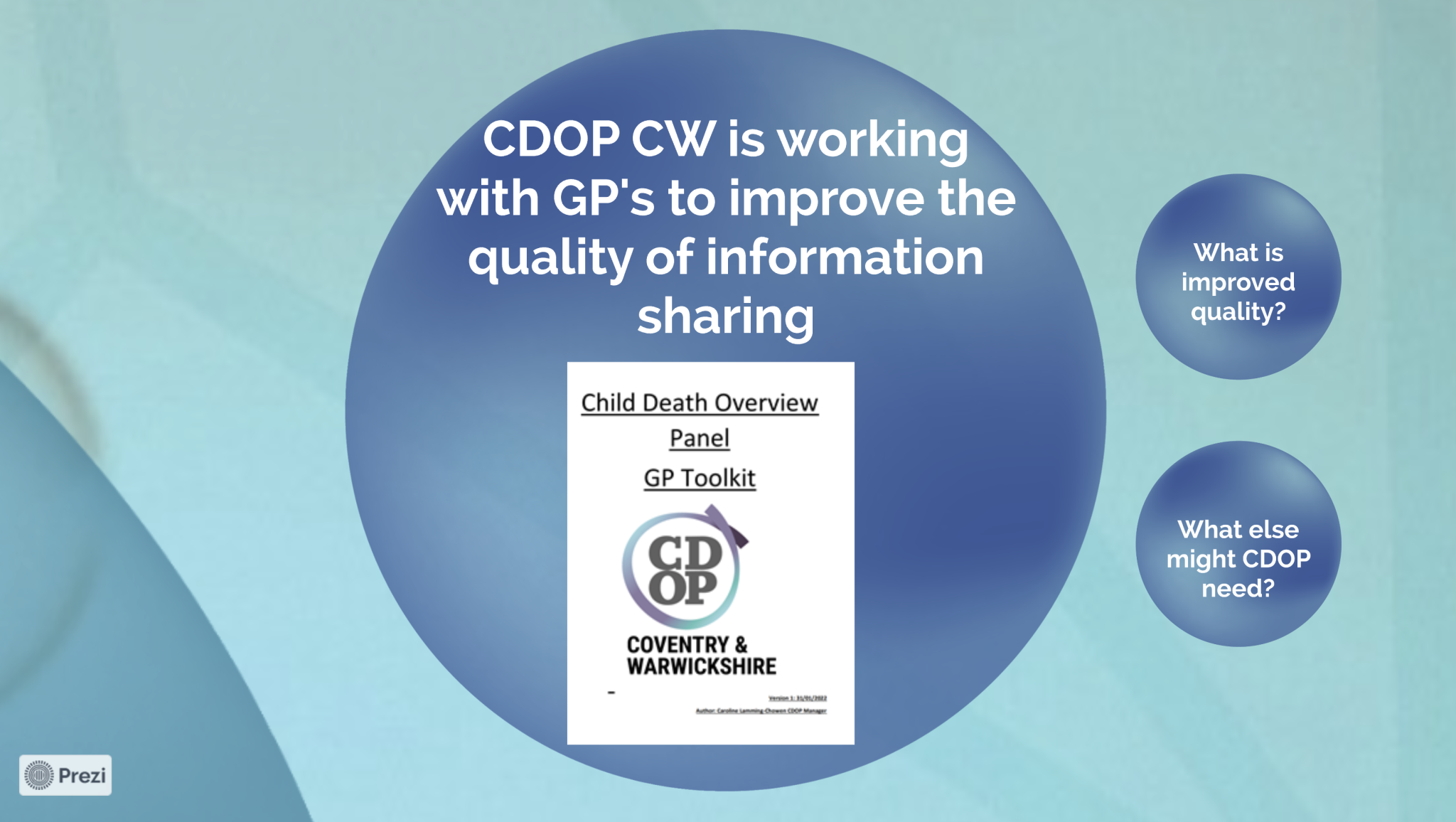 Child Death Overview Panel CDOP – GP Gateway