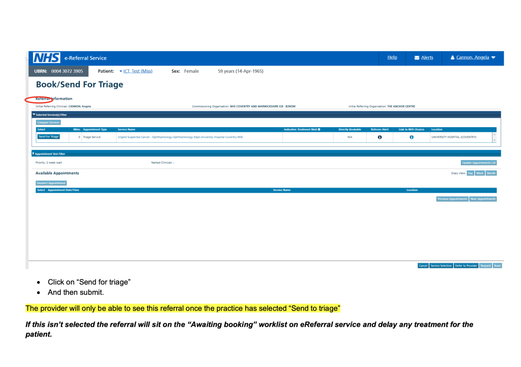 Electronic Referral Service eRS – GP Gateway
