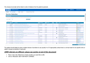 Electronic Referral Service eRS – GP Gateway