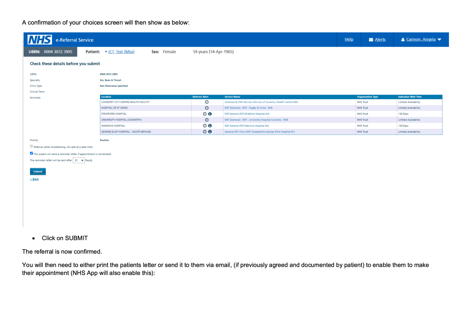 Electronic Referral Service eRS – GP Gateway