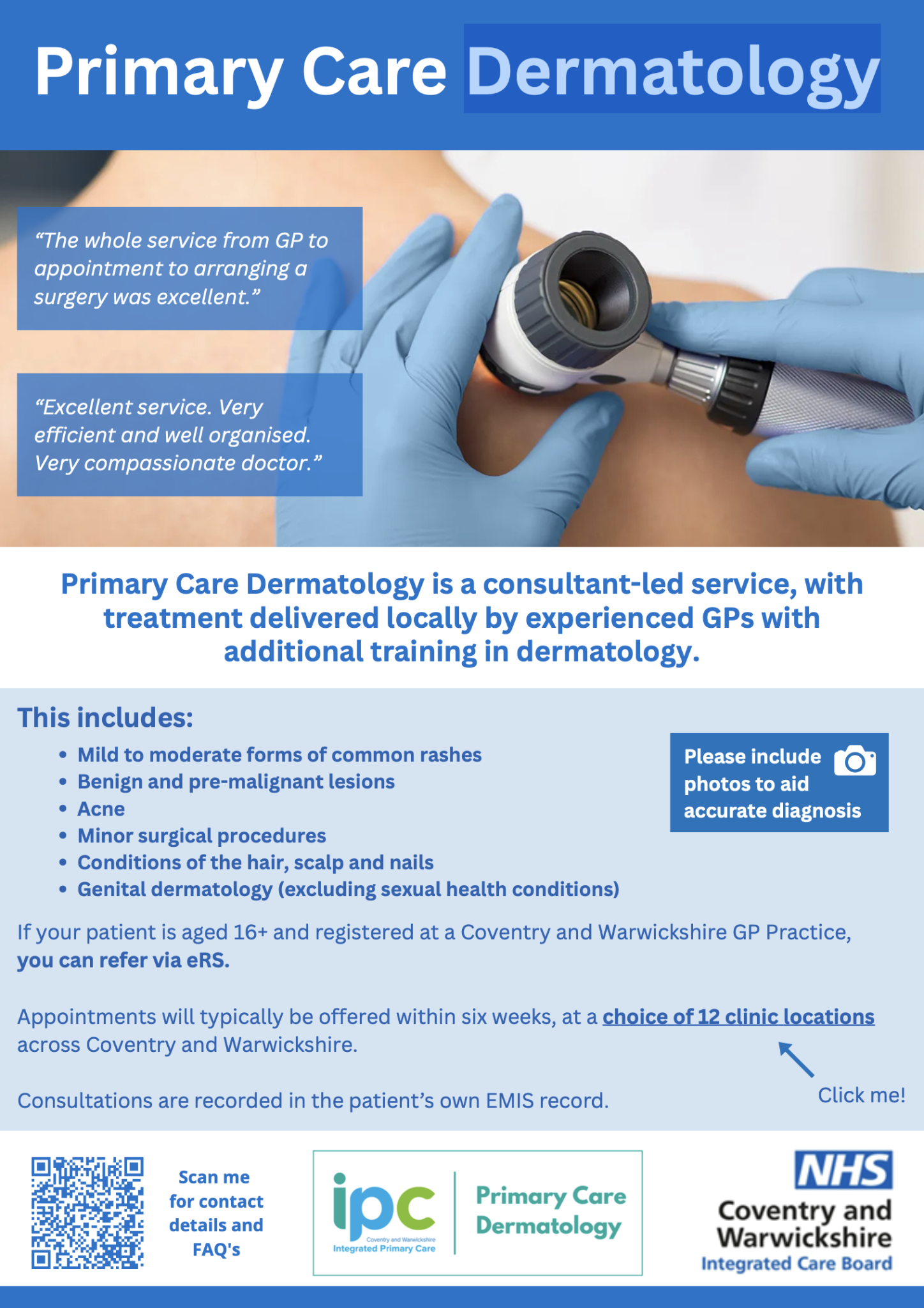 Primary Care Dermatology – Coventry & Warwickshire CW IPC – GP Gateway