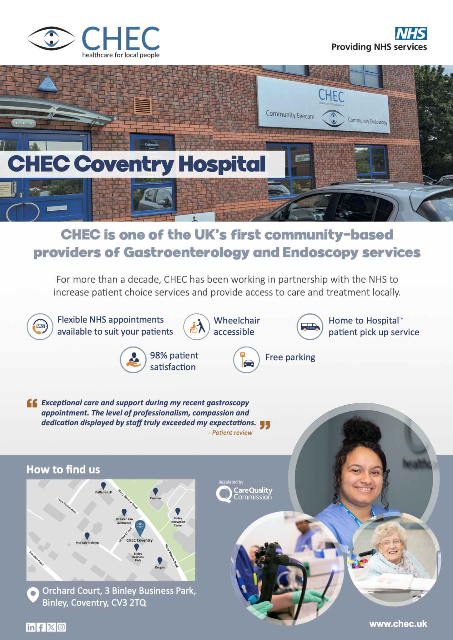 CHEC Coventry Hospital Gastroenterology Services – GP Gateway
